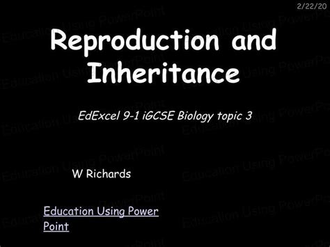 3 reproduction and inheritance education using powerpoint