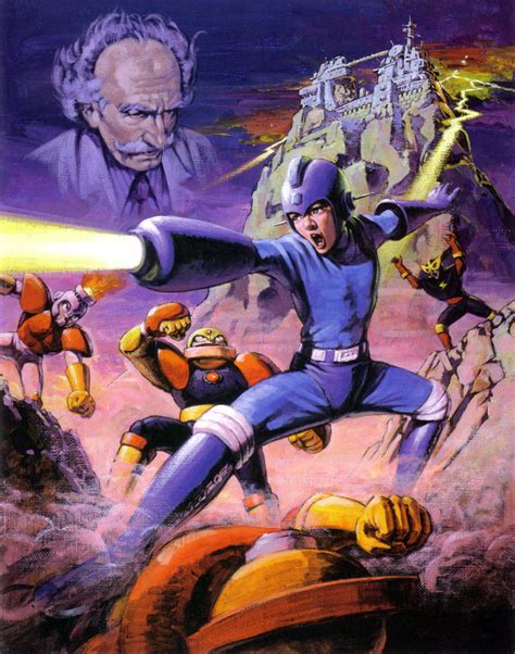 Mega Man Dr Wily Guts Man Elec Man Fire Man And 1 More Mega Man