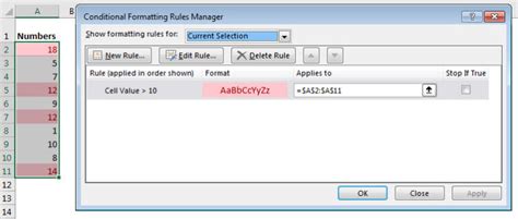 controlling a conditional format with a checkbox a4