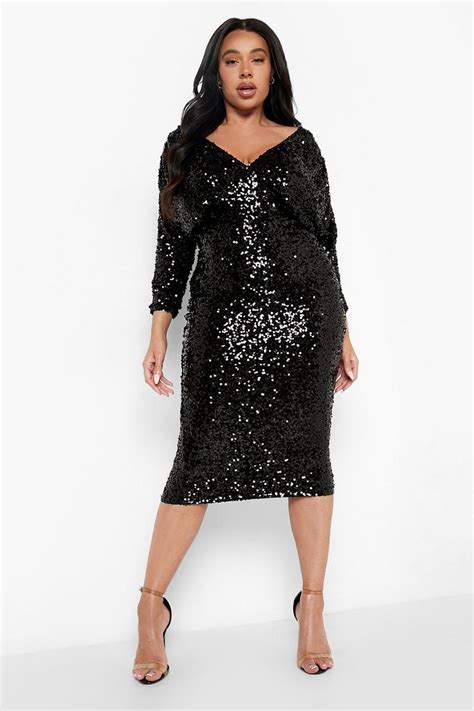 Plus Size Sequin Dress Plus Sequin Dresses Boohoo Usa