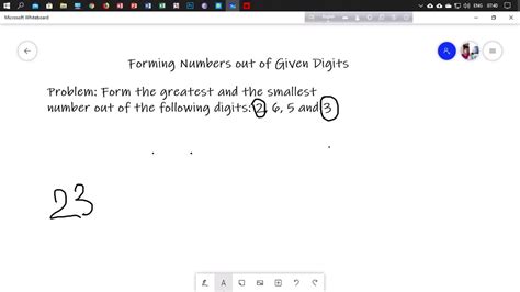 form the smallest four digit numbers out of given digits