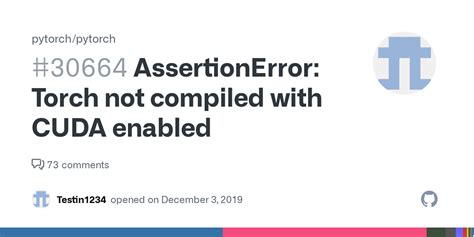 assertionerror torch not compiled with cuda enabled yayuyota jp