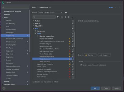 intellij idea how can i fix unused imports in rust automatically