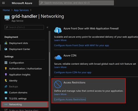 powershell azure update app service access restriction