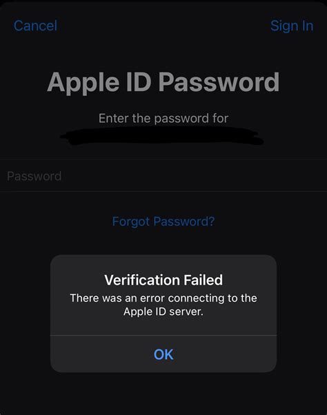 verification failed apple community