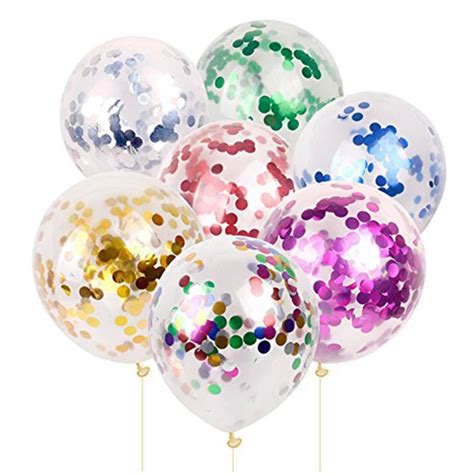 11 Style Confetti Filled Latex Balloons 10 Pcs Lot 12 Inch Balloon