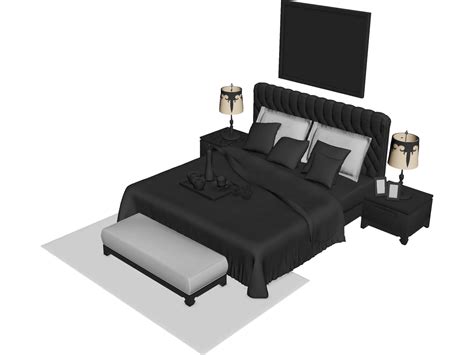 Bed 3d Model 3dcadbrowser