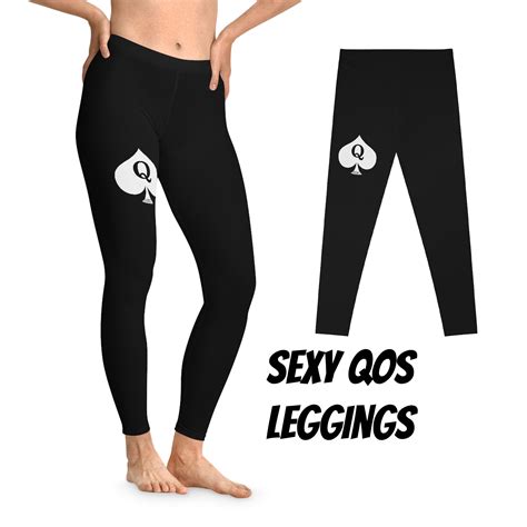 Queen Of Spades Womens Spandex Leggings Qos Hot Wife Bbc Only
