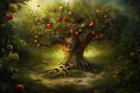Premium Photo The Garden Of Eden A Biblical View Of Paradise Tree And