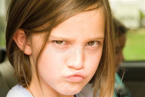 Unhappy Girl Pouting Stock Image Image Of Caucasian Pout 5911253