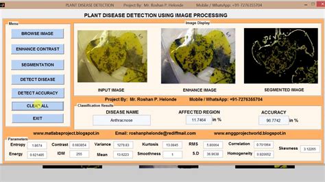 plant disease detection and classification using image processing