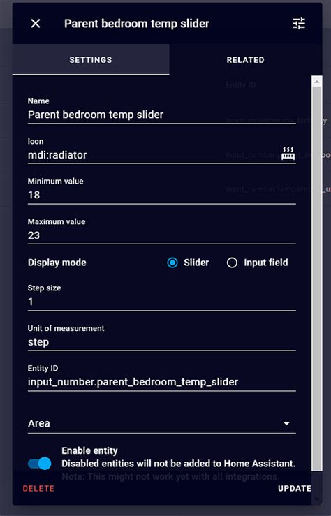 using input number in an automation configuration home assistant