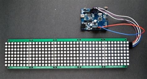 portable bluetooth enabled scrolling led matrix display