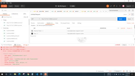 mysql how do i resolve this error of postman which is unable to send