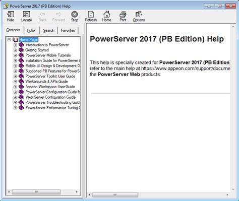 appeon powerserver help powerserver toolkit user guide