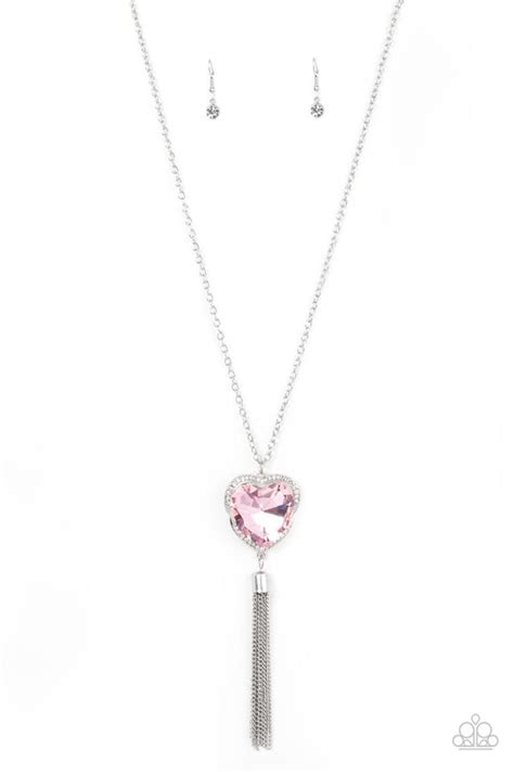Paparazzi Finding My Forever Pink Necklace And Earring Set