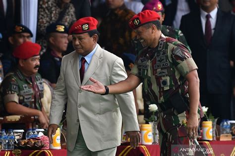 Prabowo Hadiri Perayaan Hut Ke 67 Kopassus Antara News