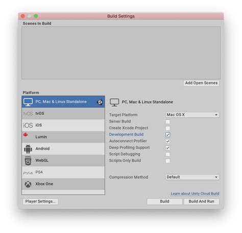 unity manual profiling your application