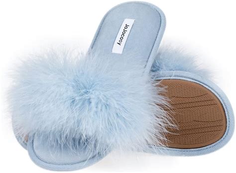 Jojocosy Extreme Plush Ladys Sexy Slip On Comfortable Slippers Womens