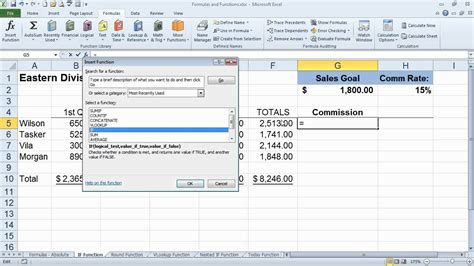 excel functions calculate specific results under two