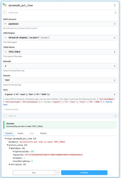 [bug] aws dynamodb put item action failed with error json input could