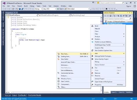 entity framework model first approach