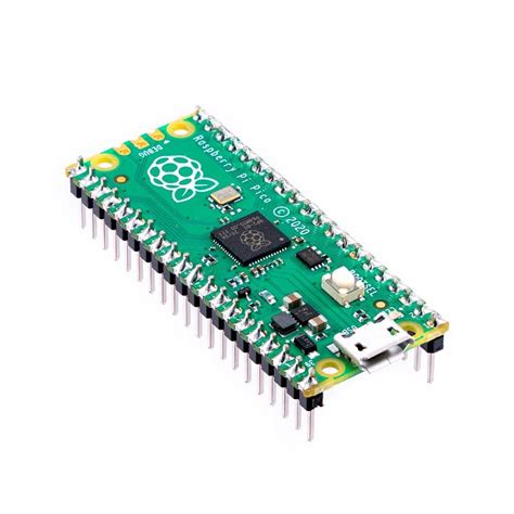 raspberry pi pico with soldered headers