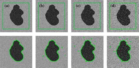 Segmentation Results Of Our Method For Different Noise Levels