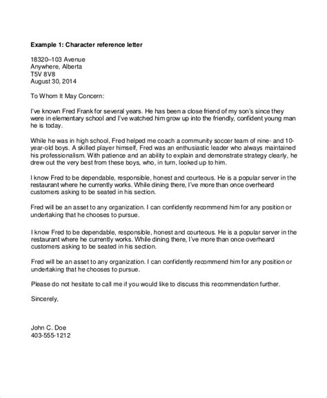 Personal Character Reference Letter For A Job Hot Sex Picture