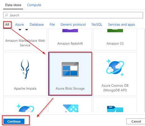 copy data from blob storage to a sql database with azure aata factory