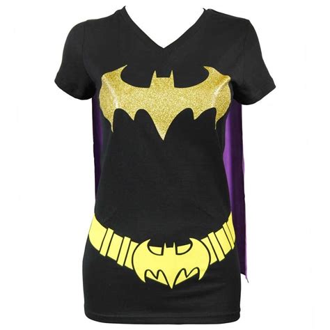 Womens Dc Comics Batwoman Cape T Shirt Black New Batman Licensed Fancy