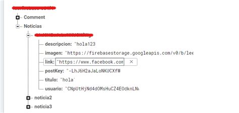 android error al mostrar link de la base de datos de firebase en