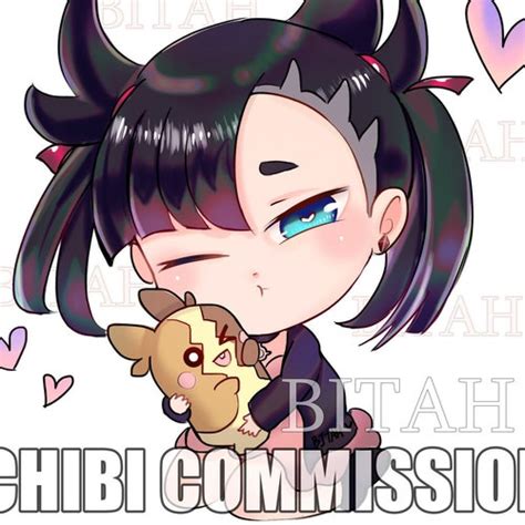 Cute Chibi Anime Art Commission For Twitch Youtube Discord Etsy
