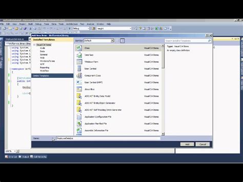 creating wcf service library youtube