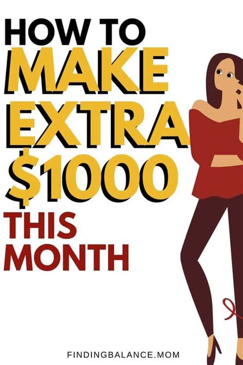 Make Extra 1000 A Month With These 10 Side Hustles Findingbalance Mom