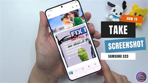 How To Take Screenshot Samsung Galaxy S23 S23 Plus Youtube