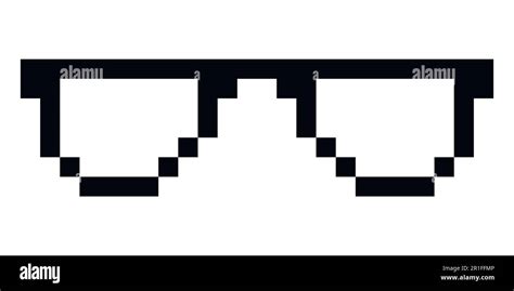 Glasses Pixel Vector Icon Pixel Art Glasses Of Thug Life Meme 8 Bit