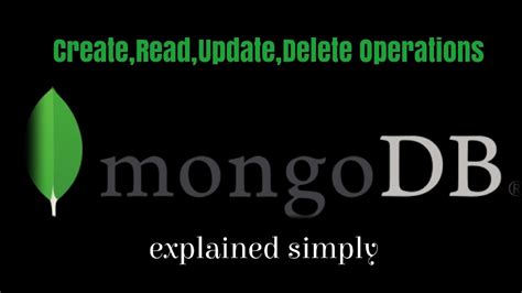 mongodb creating updating and deleting documents