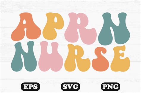Aprn Nurse Retro Wavy Svg T Shirt Design Graphic By Hosneara 4767