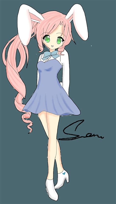 Commission Chibi Bunny Girl Cute Chibi Bunny Girl Hd Phone Wallpaper