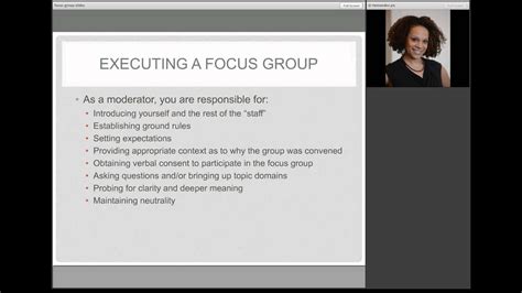 Moderating A Focus Group Youtube