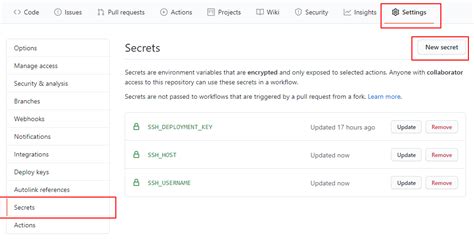 restrict ssh to rsync for deploying files with github