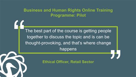 Business And Human Rights Online Training And Support Programme Ardea