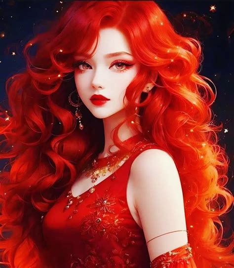 Pin By Lovelife On Fantasy Art In 2024 Anime Red Hair Anime Art
