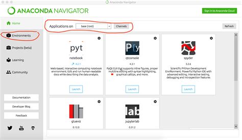python anaconda select environments mac os stack overflow