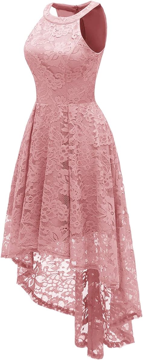 Dressystar Womens Halter Floral Lace Cocktail Party Dress