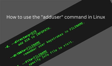 How To Use The “adduser” Command In Linux With Examples Linuxways