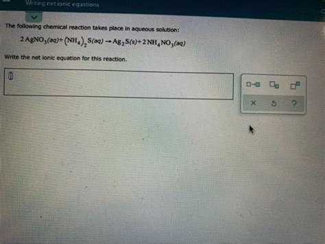 solved writing net ionic equations the following chemical