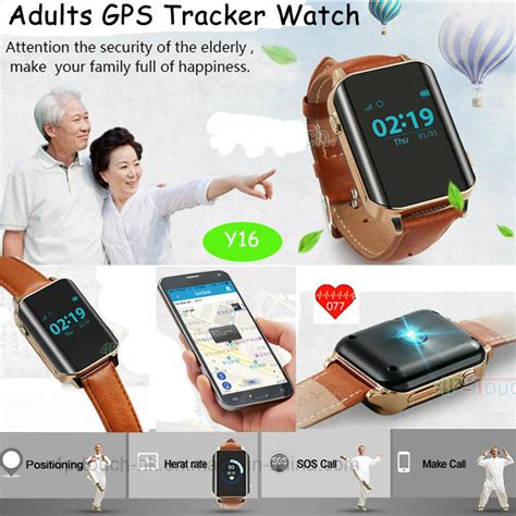 Elderly Senior Gps Tracking Smart Watch With Heart Rate Monitor Y16