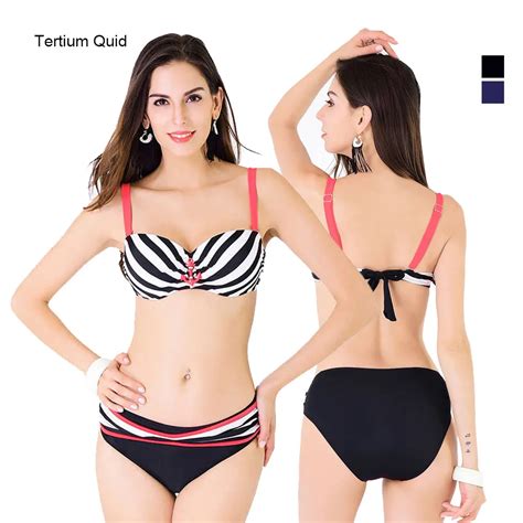 Ht81630 Womens Fashion Women Bra Sets Underwear Push Up Striped Bra